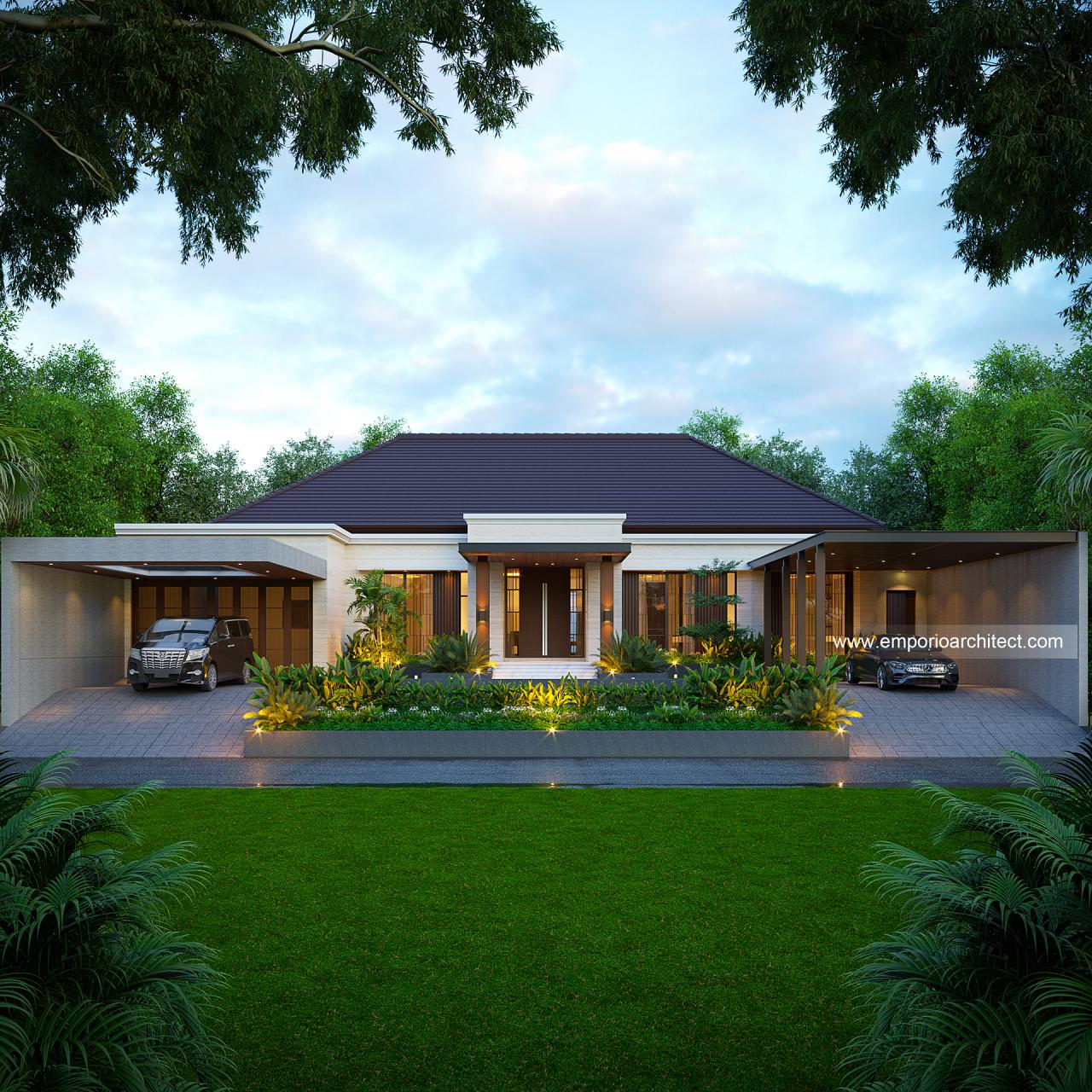 Desain Tampak Depan 3 Rumah Modern 1 Lantai Ibu OT di Semarang 35294 ...