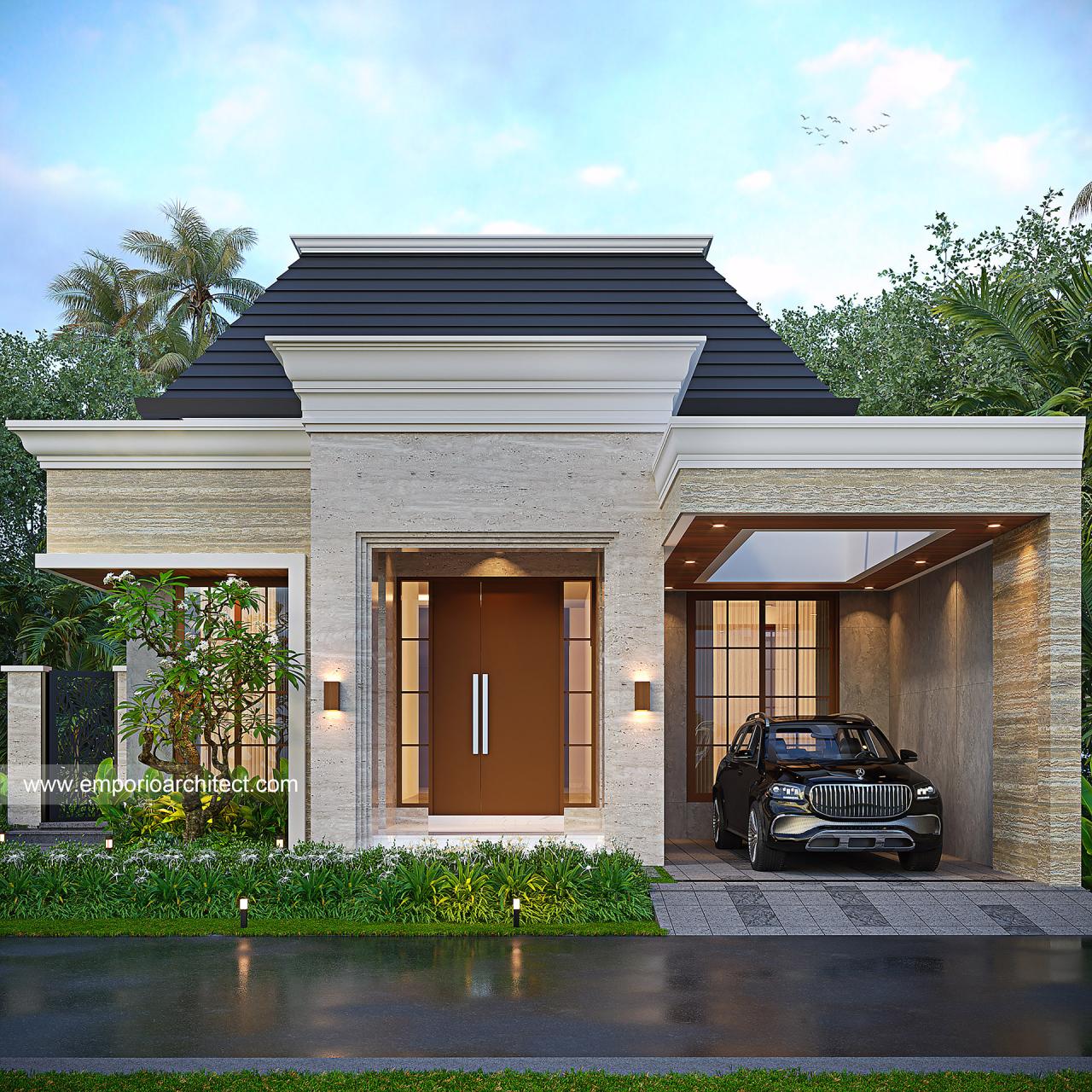 Desain Rumah Modern 1 Lantai Bapak RLD - Jakarta Timur