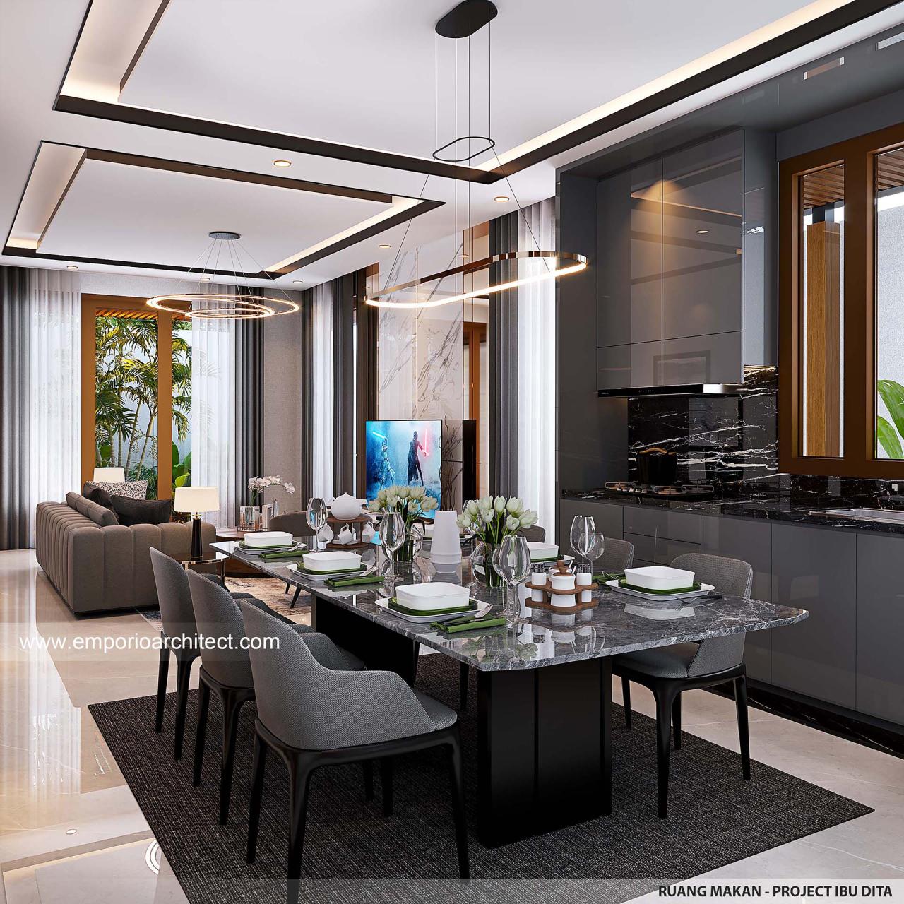 Mrs. DT 1479 Modern House 1 Floor Design - Purwakarta 30837 - Dining ...