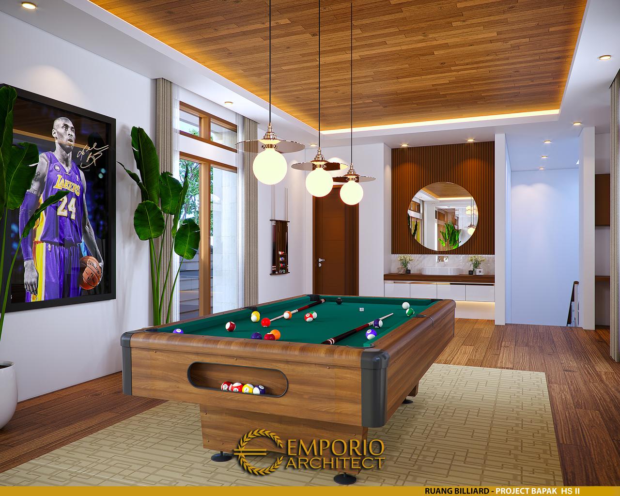 Desain Ruang Billiard Rumah Modern 1.5 Lantai Mr. HS II di Palu ...