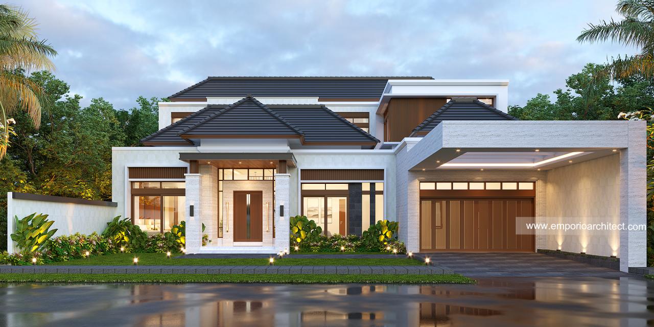 Desain Tampak Depan 3 Rumah Modern 1.5 Lantai Bapak HS di Palu ...