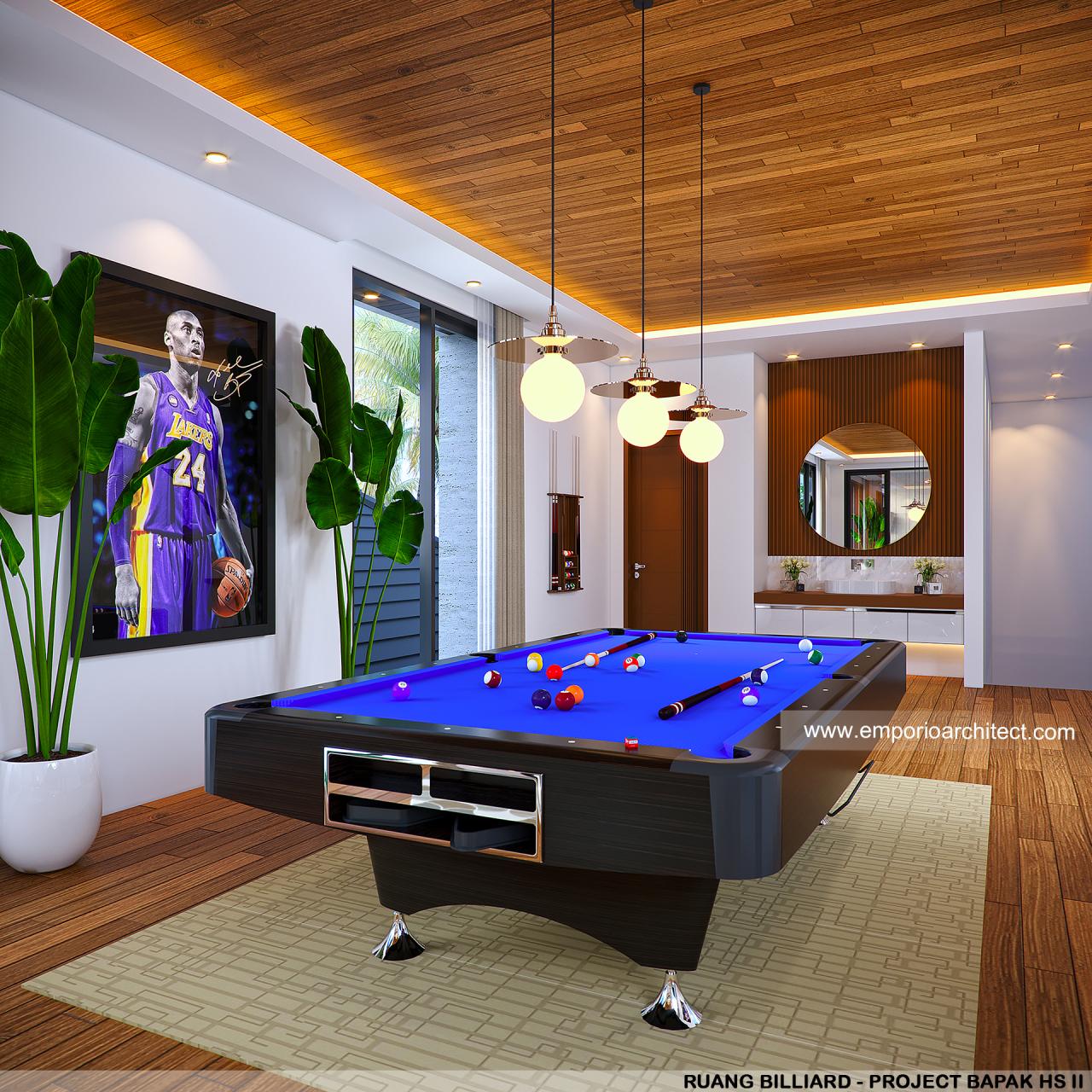 Desain Ruang Billiard Rumah Modern 1.5 Lantai Bapak HS II di Palu ...