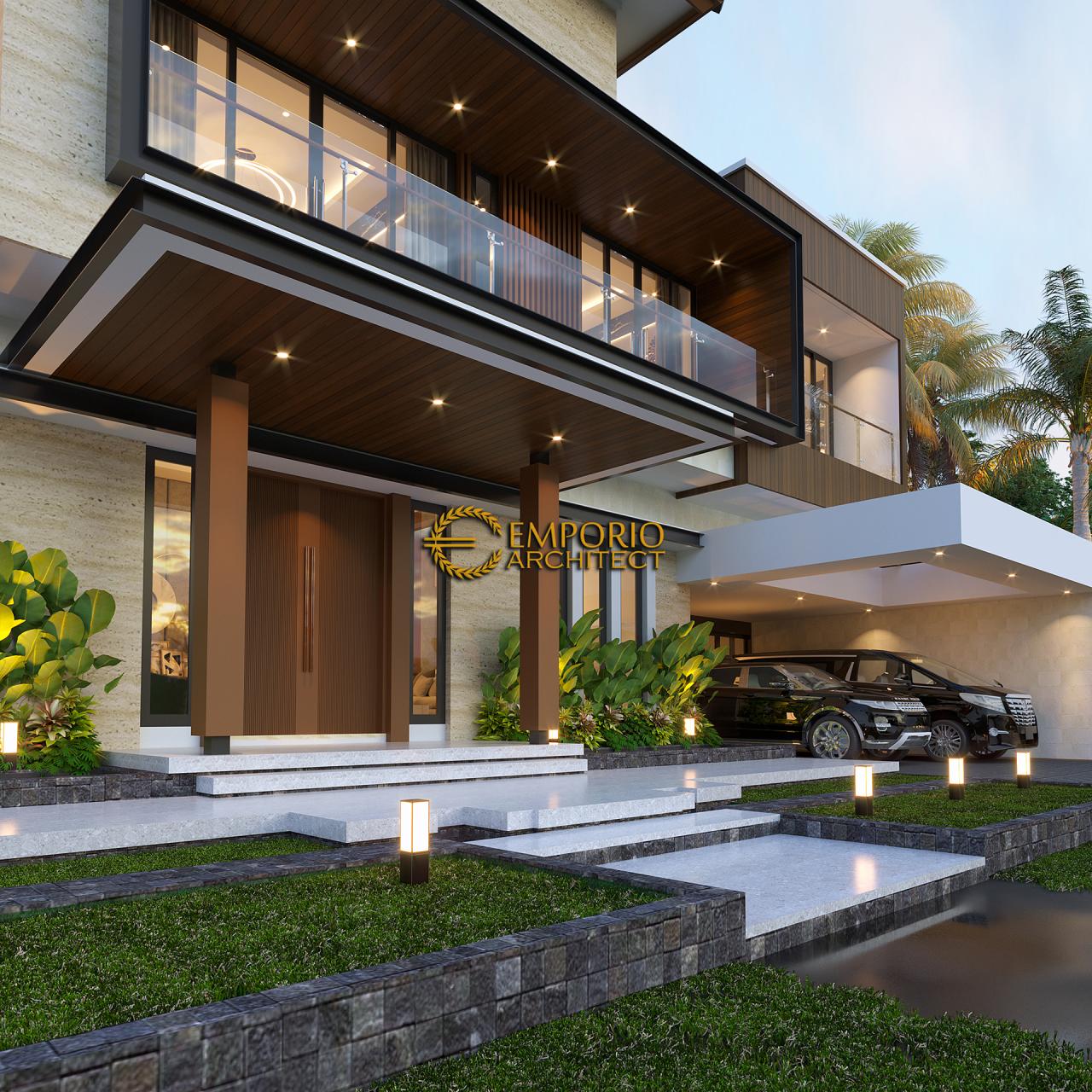Mrs. Fidi Modern House 2 Floors Design - Jakarta 22321 - Exterior Design