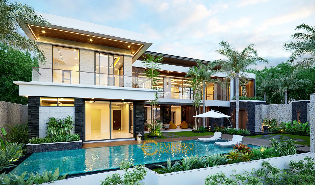 Mr. SKR Modern Villa 2 Floors Design - Badung, Bali 23267 - Modern House Facade