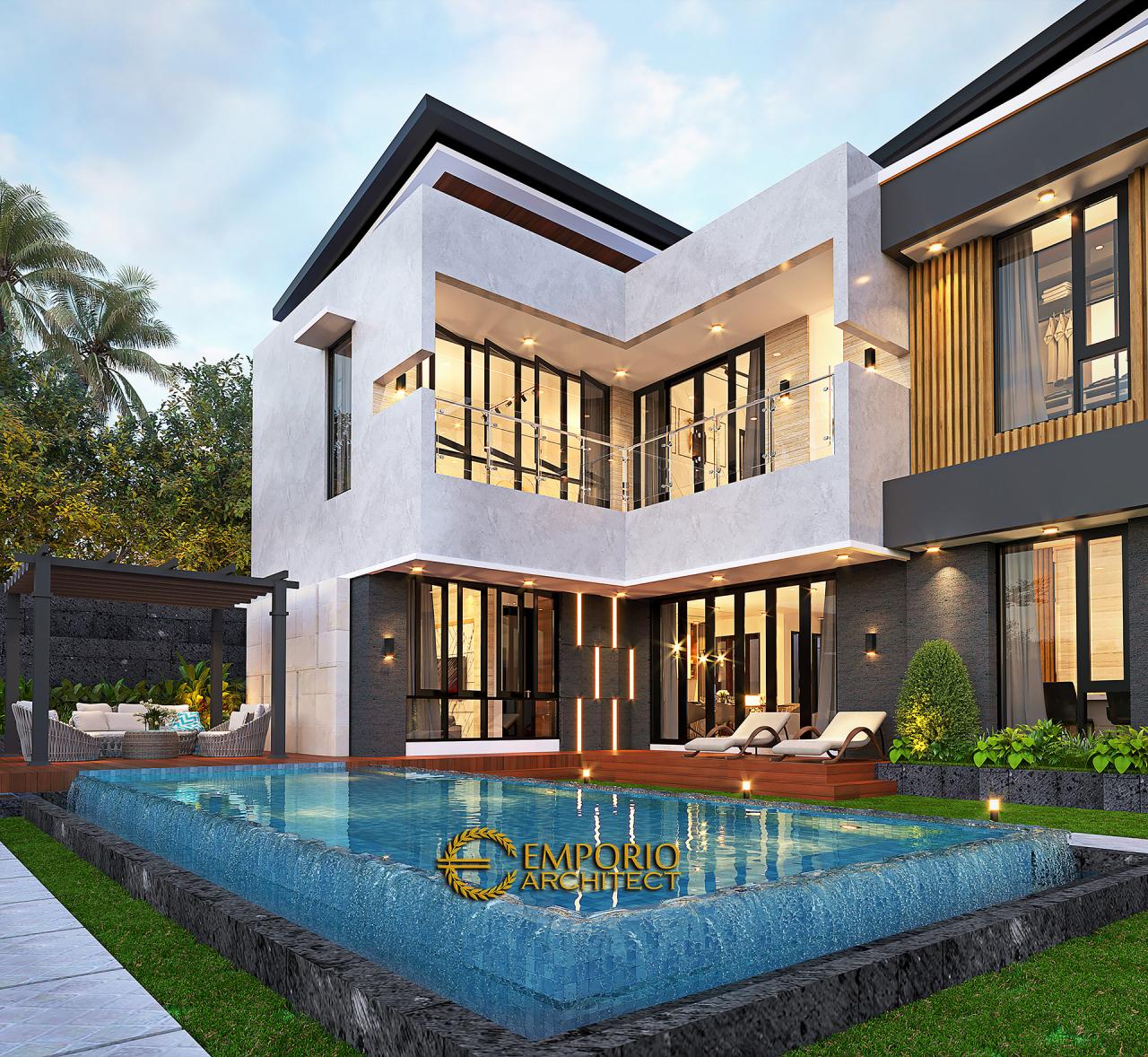 Mr. RDY Modern House 2 Floors Design - Lampung 21196 - Side View Exterior