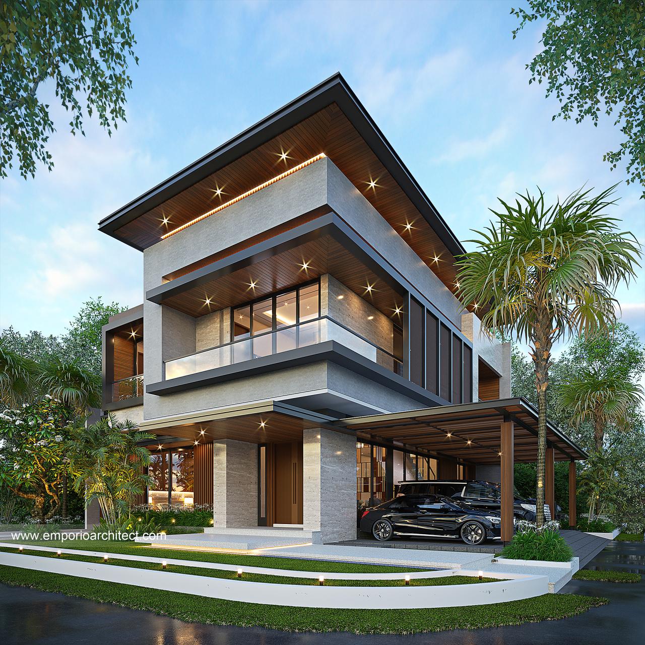Mr. YKV 1525 Modern House 2 Floors Design - Alam Sutera, Tangerang