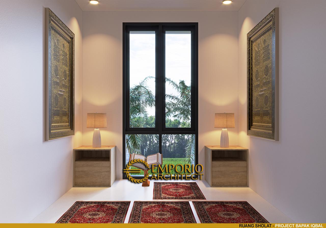 Desain Ruang Sholat Rumah Modern 2 Lantai Bapak Iqbal di Jakarta Timur ...