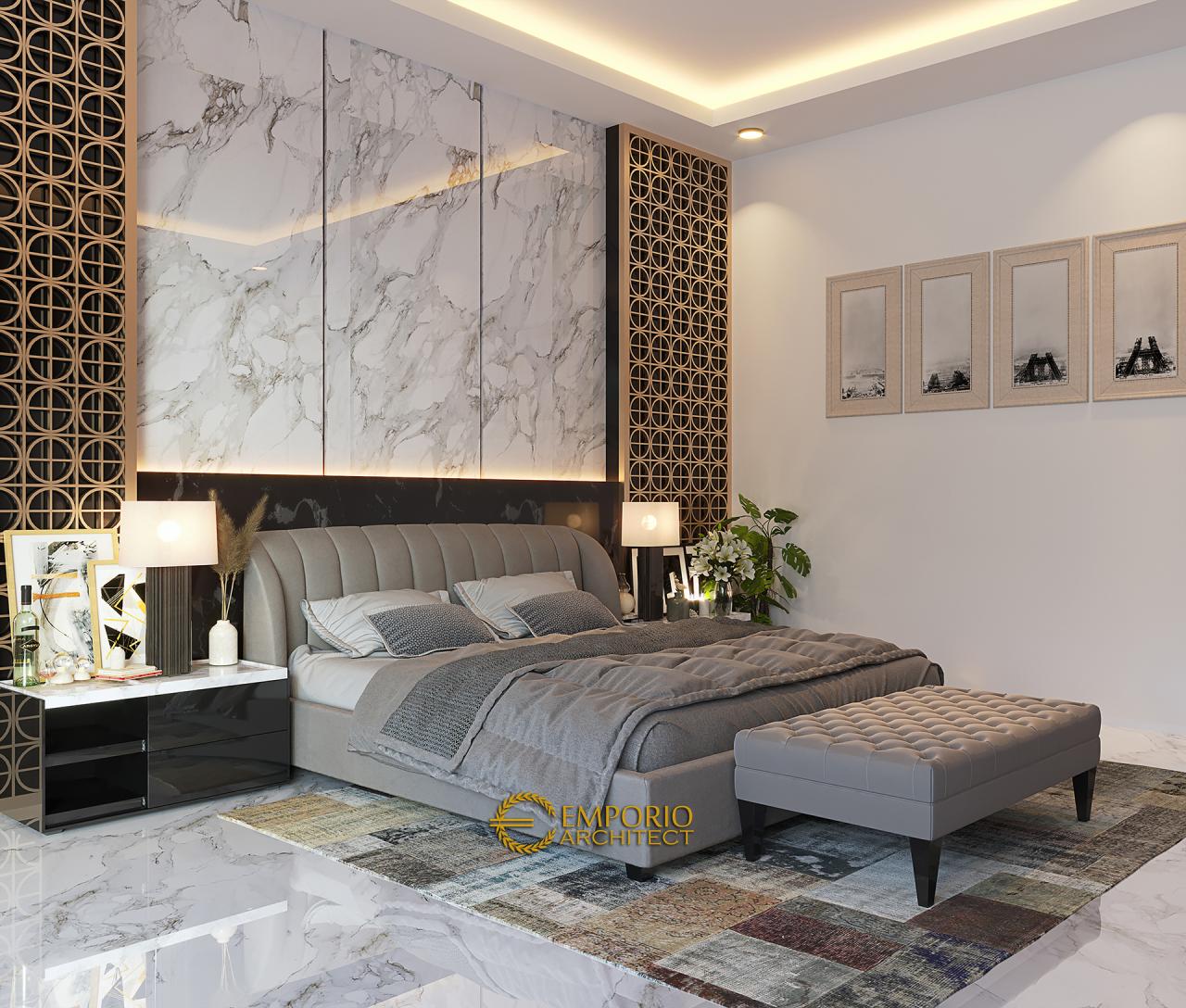 Desain Kamar Tidur Utama Rumah Modern 2 Lantai Bapak Pandita di ...