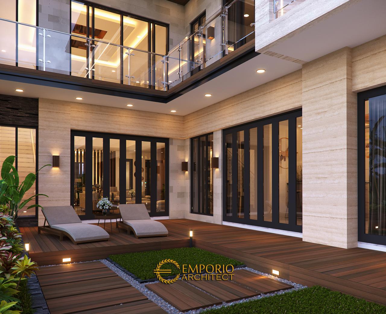 Desain Tampak Detail Belakang 2 Rumah Modern 2 Lantai Ibu Khadijah di ...