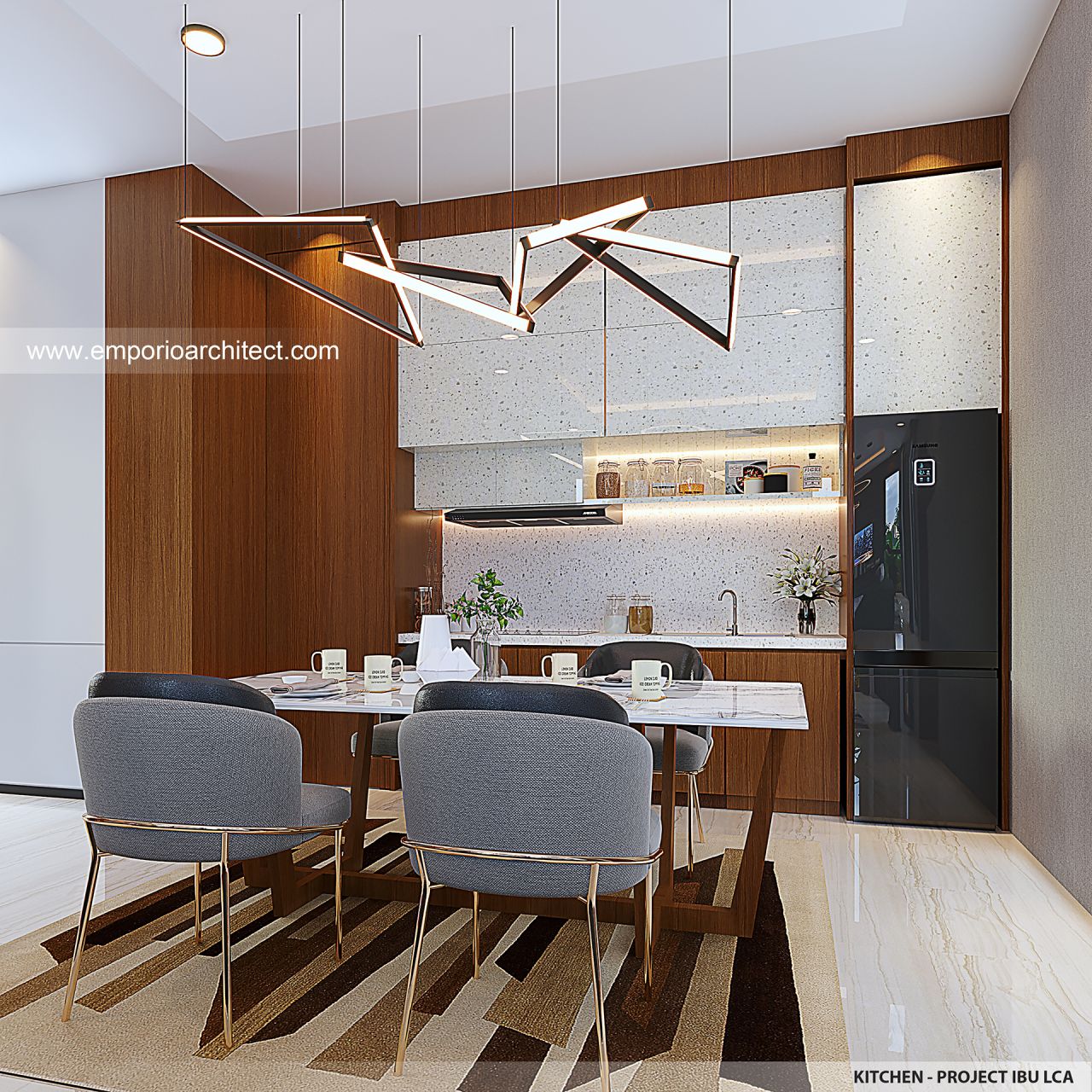 Mrs. LCA 1954 Modern House 2 Floors Design - Tangerang 43050 - Dining ...