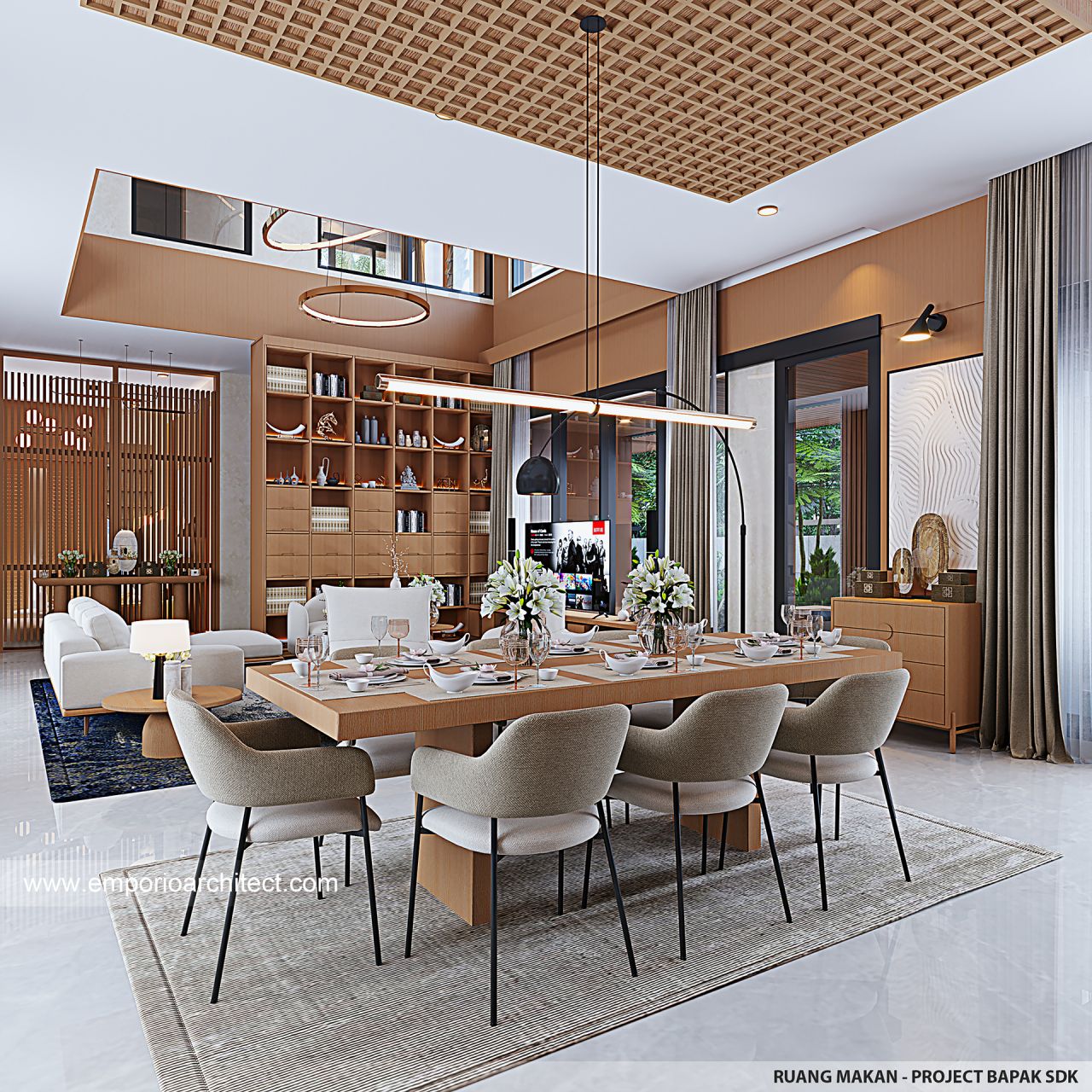 Mr. SDK Modern House 2 Floors Design - Palembang 45542 - Ceiling Design