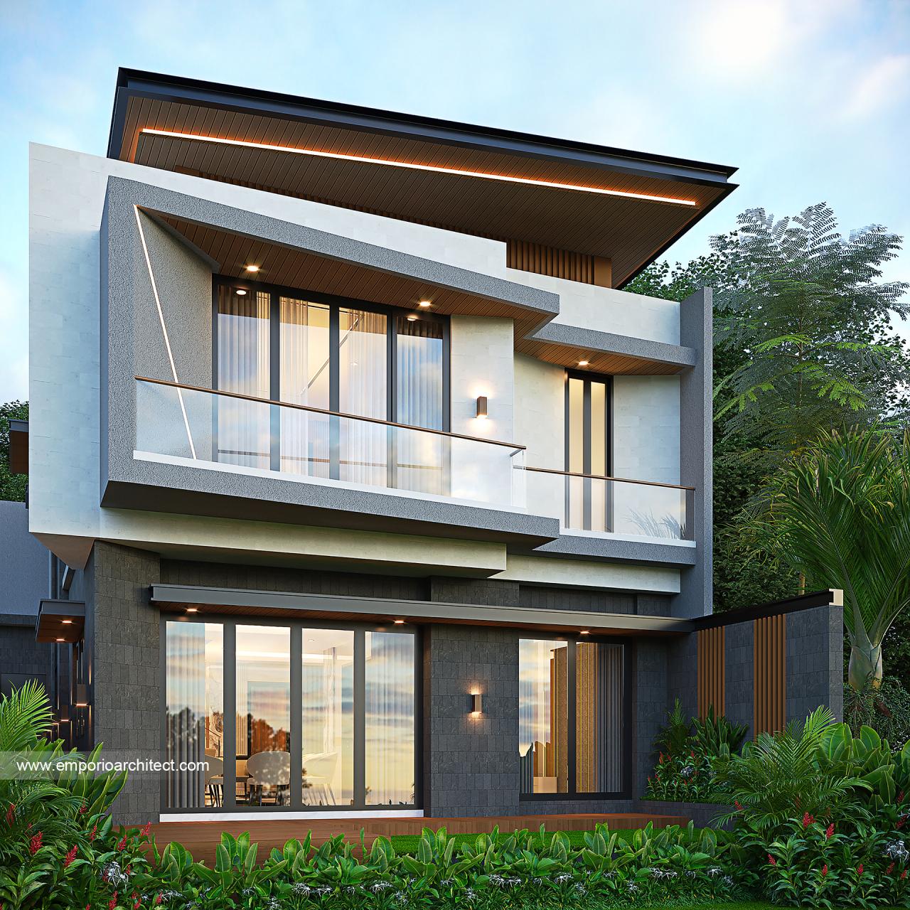 Mr. TNN 1989 Modern House 2 Floors Design - Palembang 44043 - Facade Design