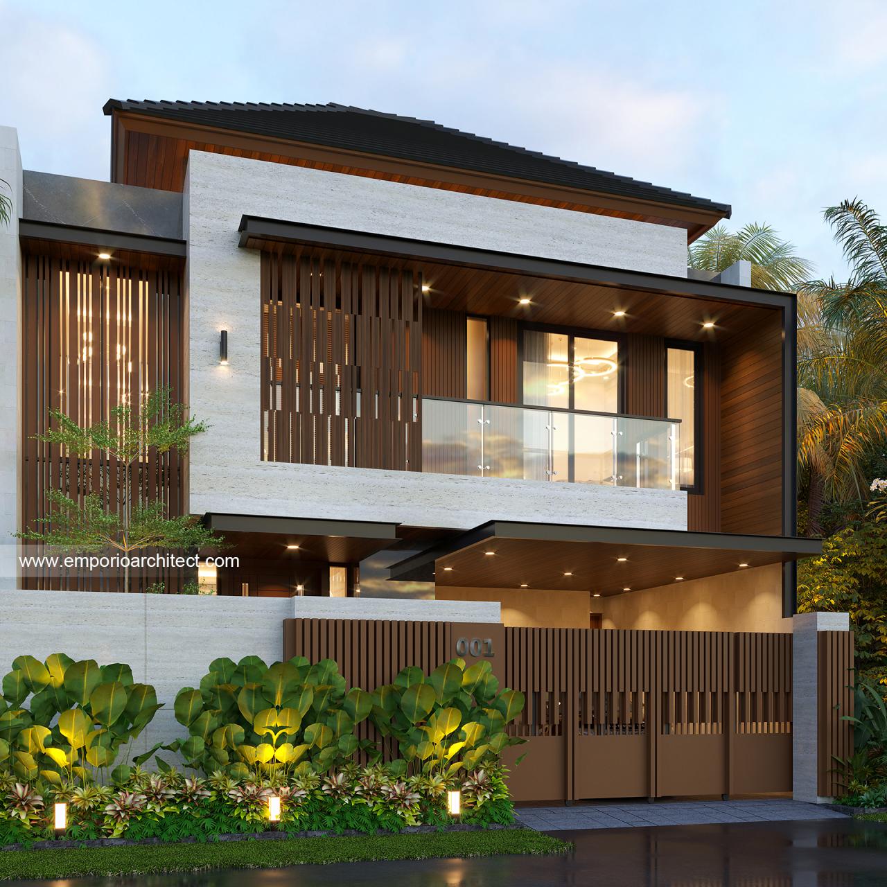 Mrs. Ida Modern House 2 Floors Design - Jakarta 22585 - Home Exterior ...