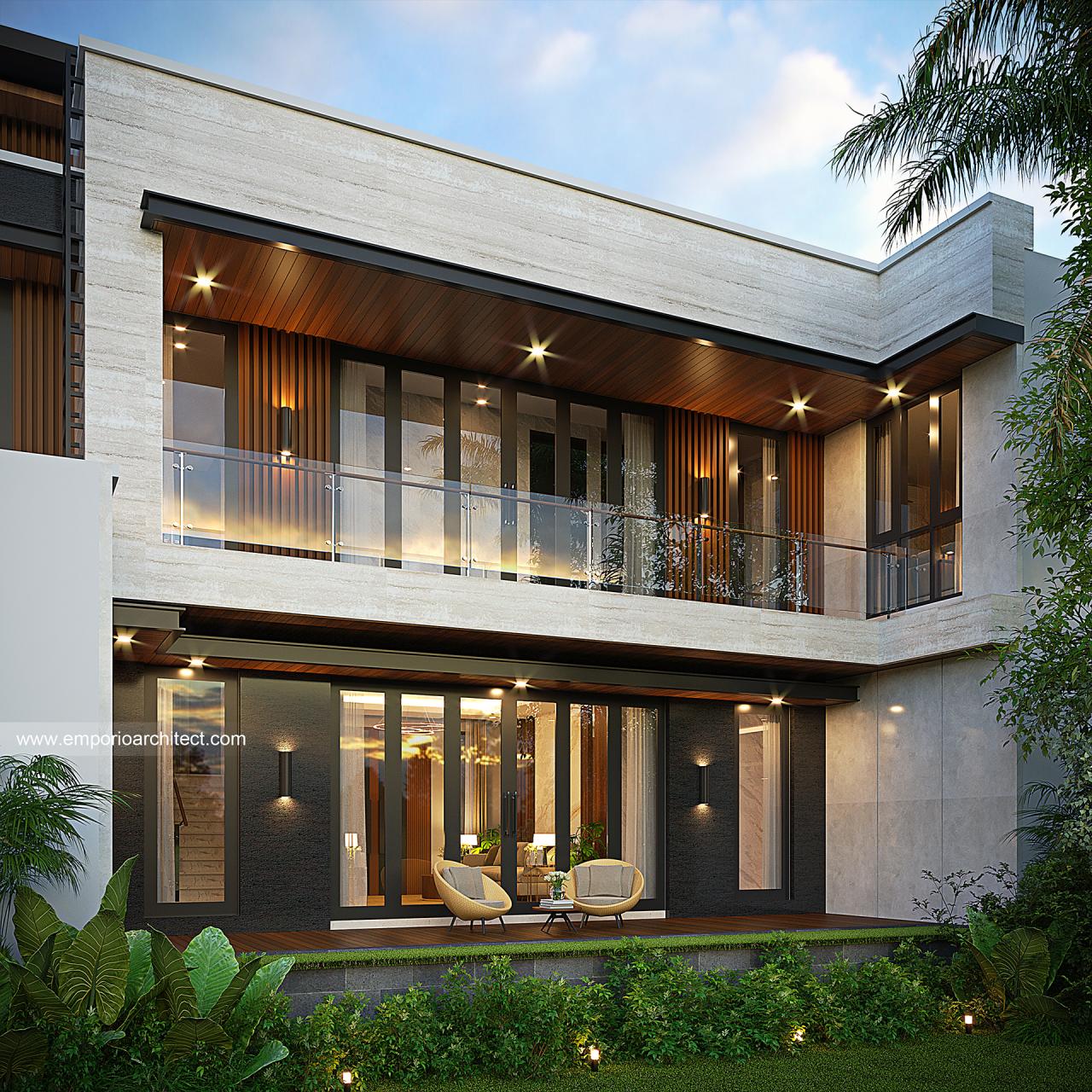 Desain Tampak Belakang Rumah Modern 2 Lantai Ibu DSY di Manado ...