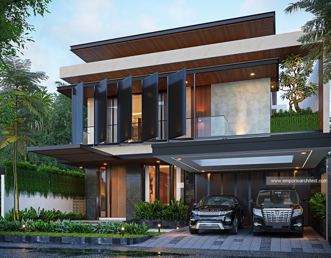 Desain Rumah Modern 2 Lantai Ibu RF 2100 di Blora, Jawa Tengah