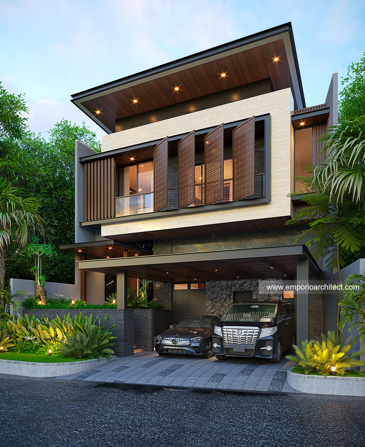 Mrs. LS 1959 Modern House 2 Floors Design - Jakarta Utara 43140 - House ...