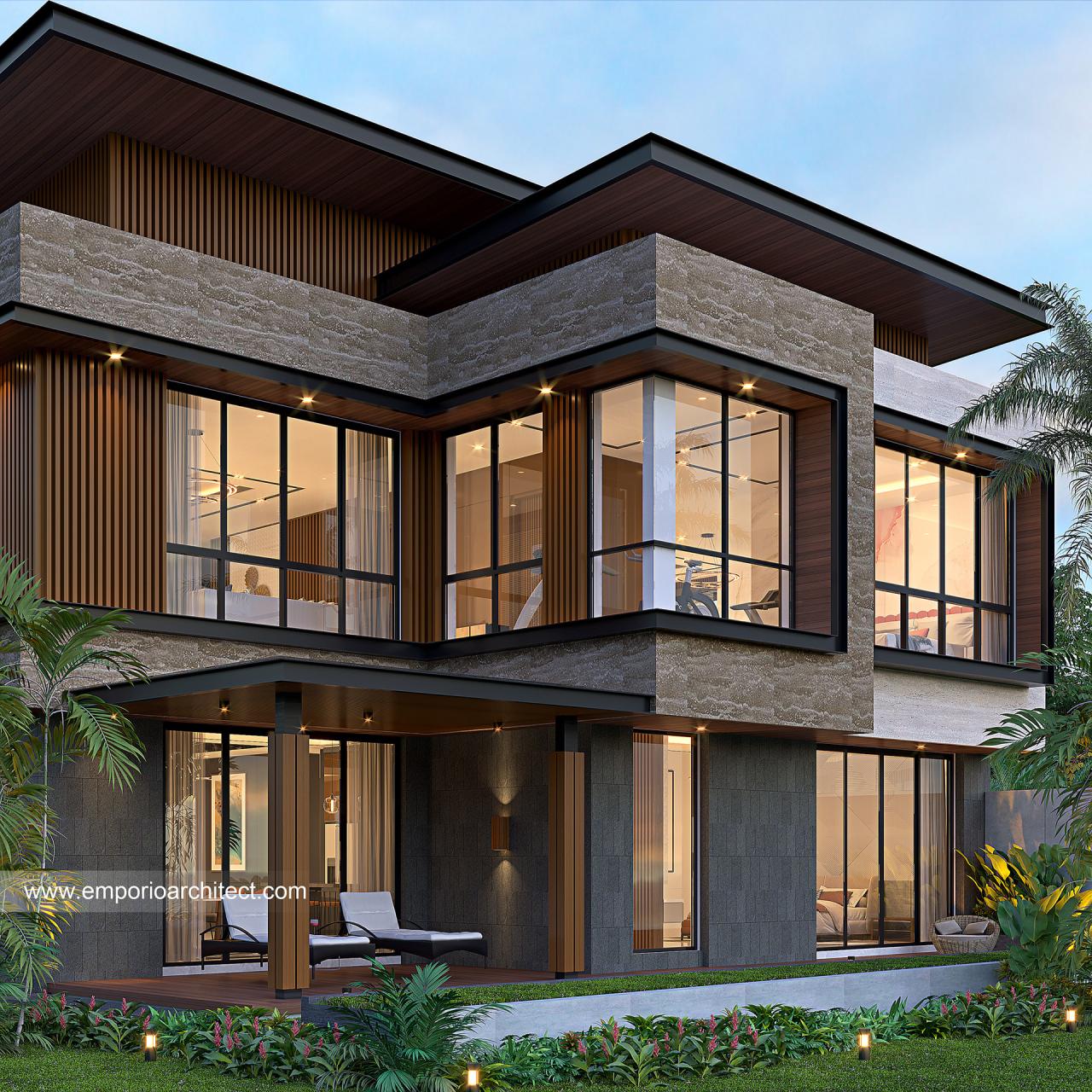 Mr. MHD 1420 Modern House 2 Floors Design - Aceh 27566 - Exterior Design