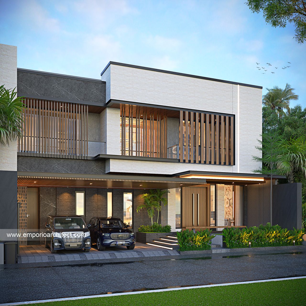 Mr. EFD 1766 Modern House 2 Floors Design - Gading Serpong, Tangerang ...