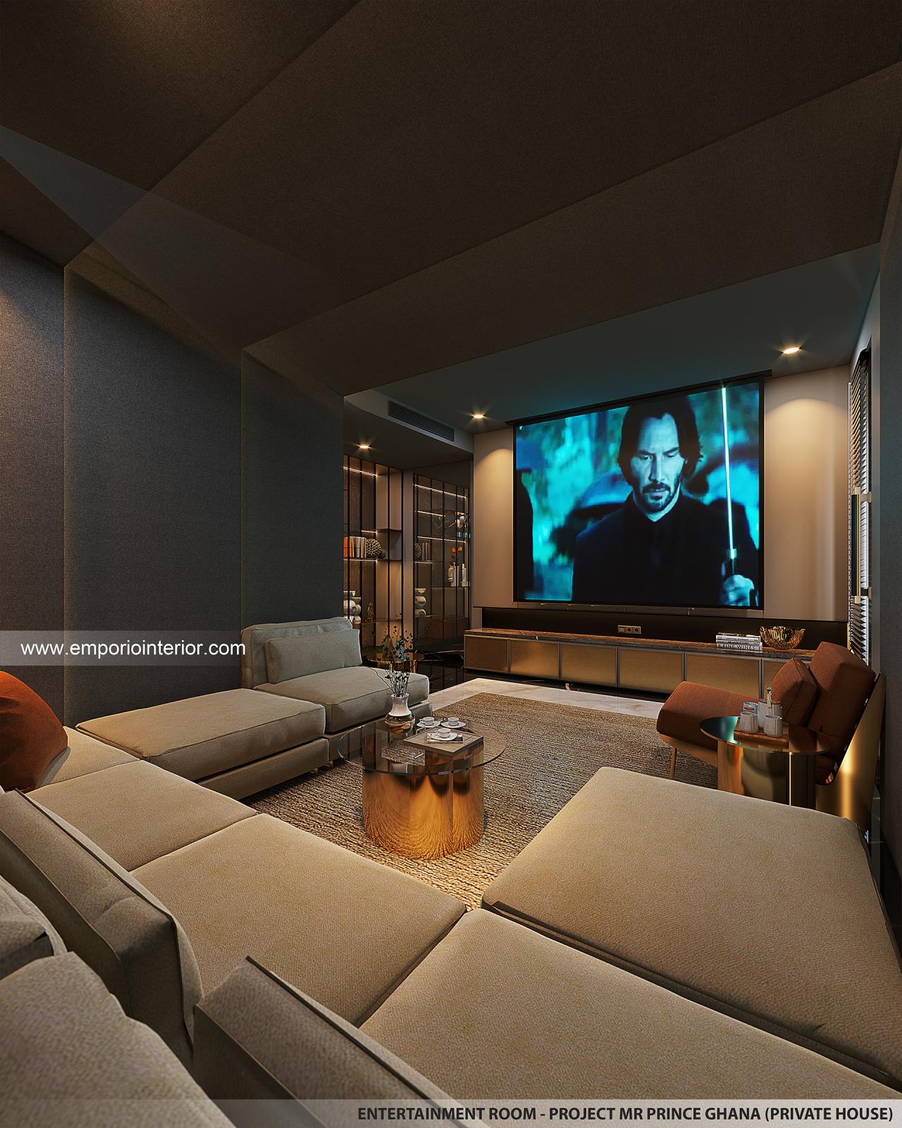 Desain Ruang Entertainment Rumah Modern 2 Lantai Mr. Prince Amoako ...