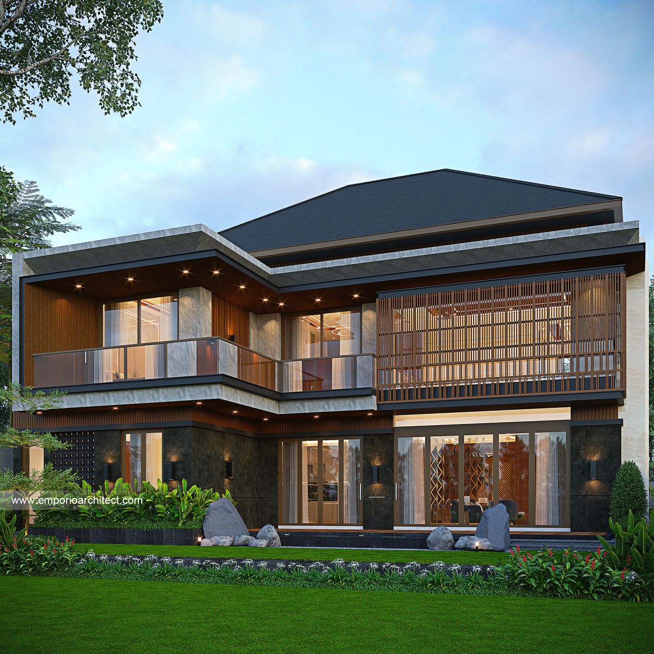 Mr. BDR 2142 Modern House 2 Floors Design - Solo 46427 - Modern House ...