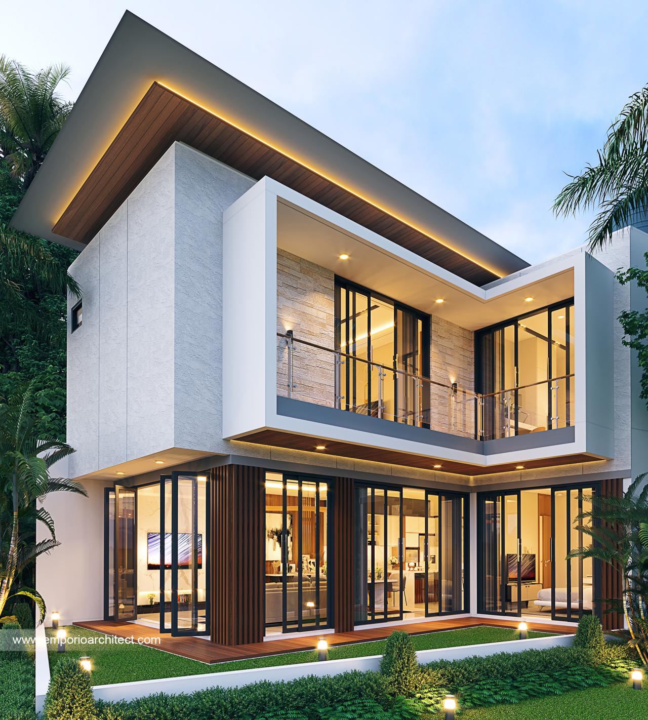 Mr. AD Modern House 2 Floors Design - Alam Sutera, Tangerang Selatan ...