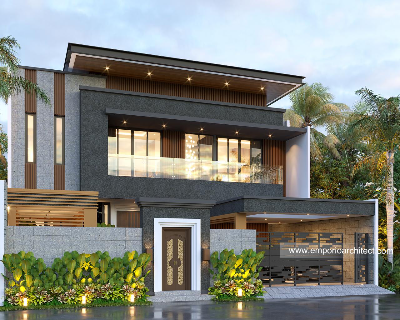 Mr. DVI 1194 Modern House 2 Floors Design - Bali 23687 - House Facade