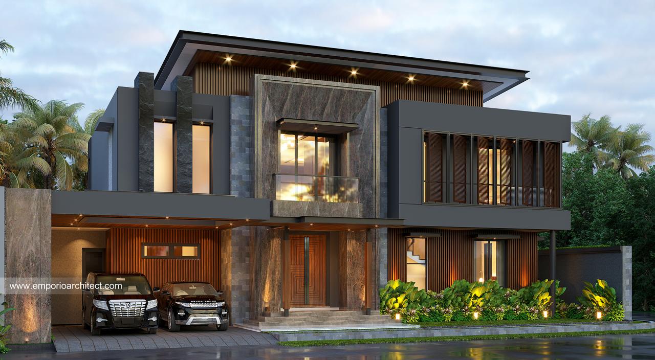 Mr. Tezar Modern House 2 Floors Design - Depok, Jawa Barat 24014 - Home ...