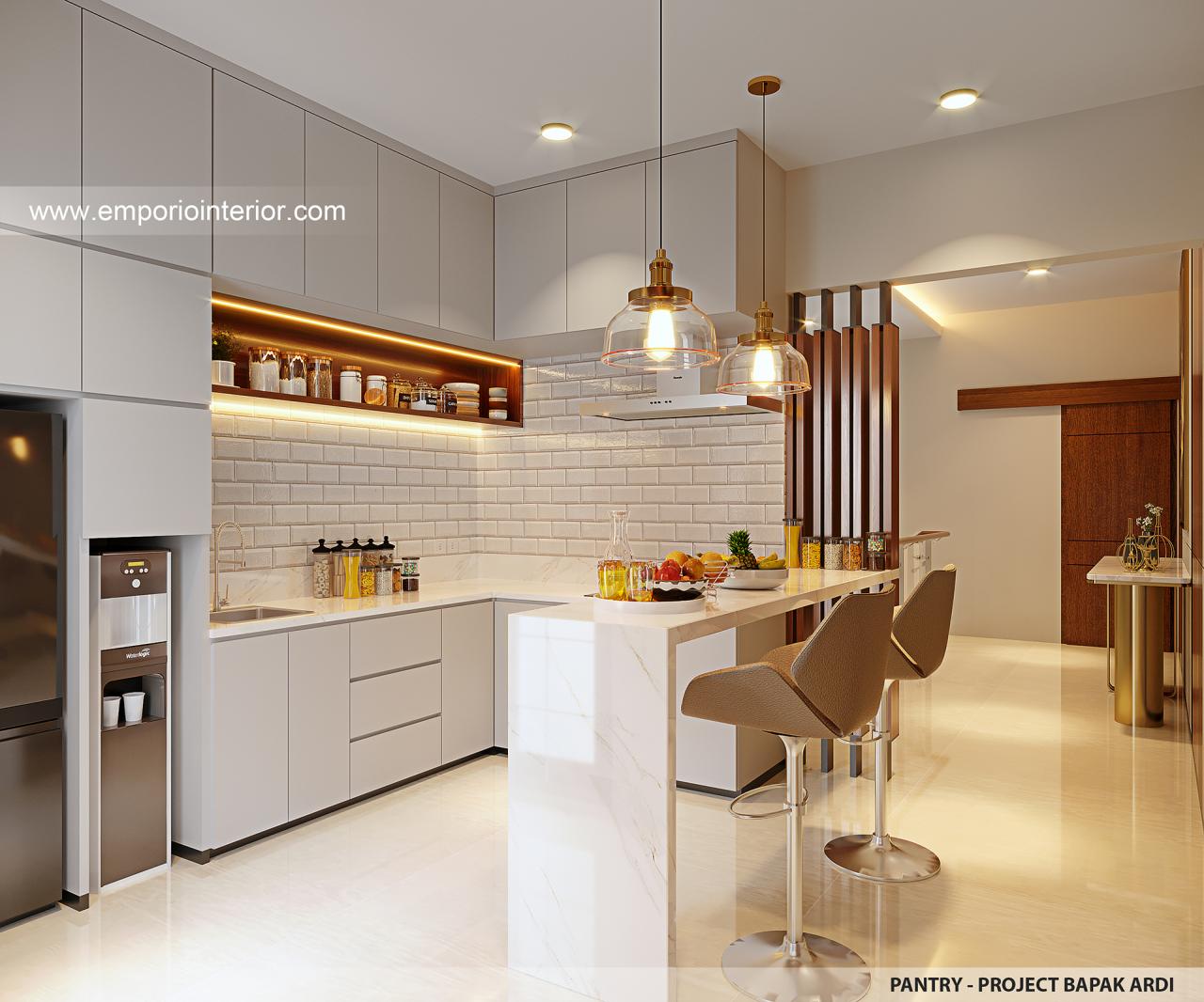 Desain Pantry Rumah Modern 2.5 Lantai Bapak Ardi di Semarang 27035