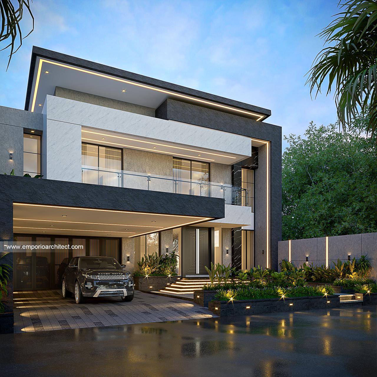 Mr. RVD 2064 Modern House 2.5 Floors Design - Bandar Lampung 31456 ...