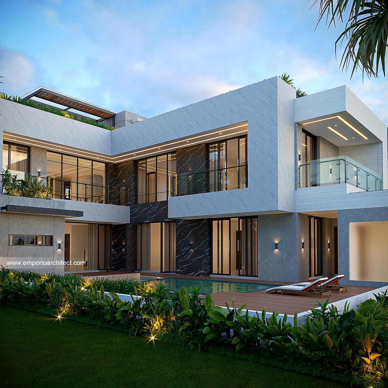 Mr. RVD 2064 Modern House 2.5 Floors Design - Bandar Lampung 31457 ...