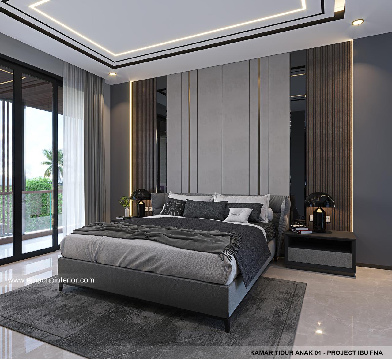 Desain Kamar Tidur Anak 1 Rumah Modern 2.5 Lantai Ibu FNA 1561 di Bali ...