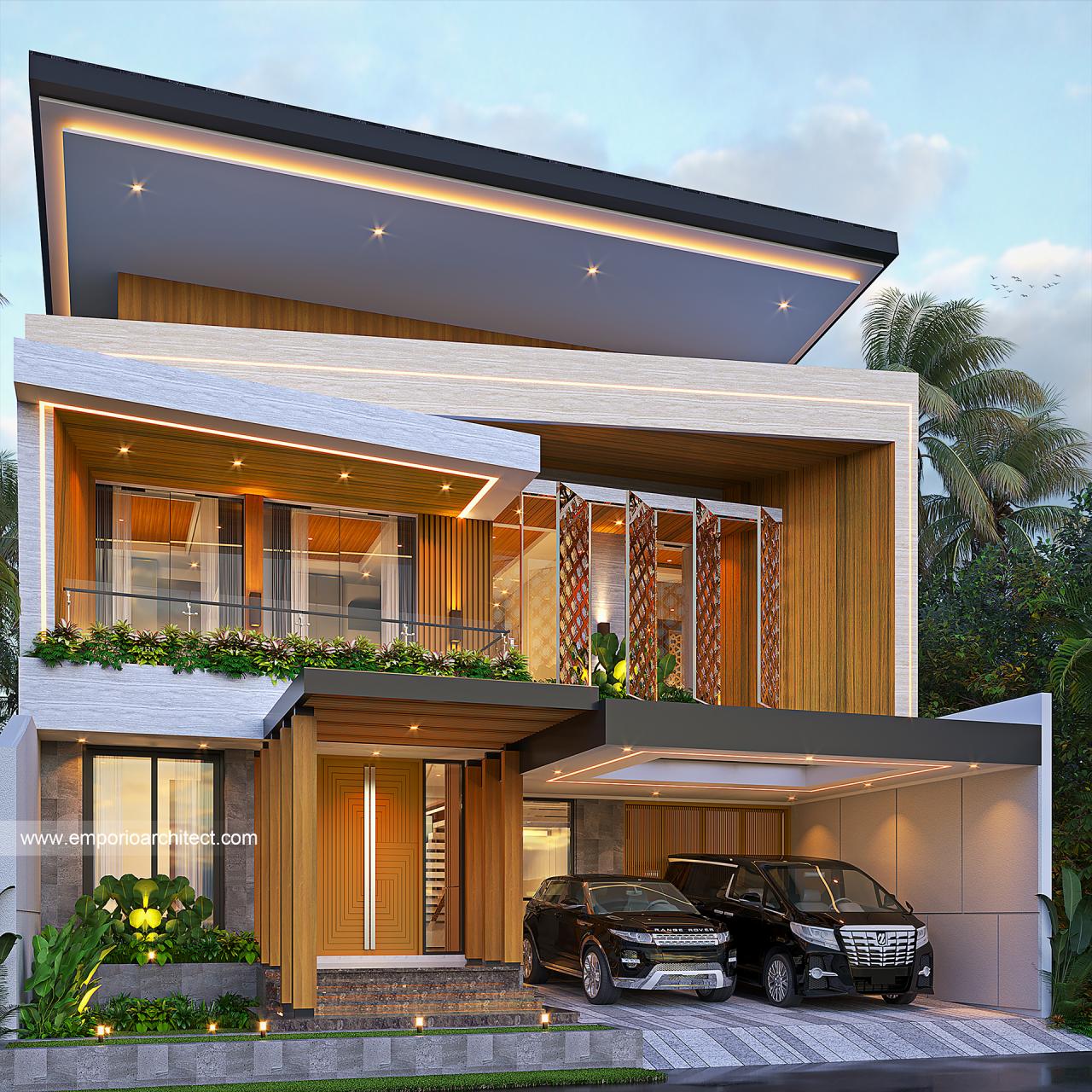 Mr. RDI Modern House 2.5 Floors Design - Bandung 28752 - Facade Design