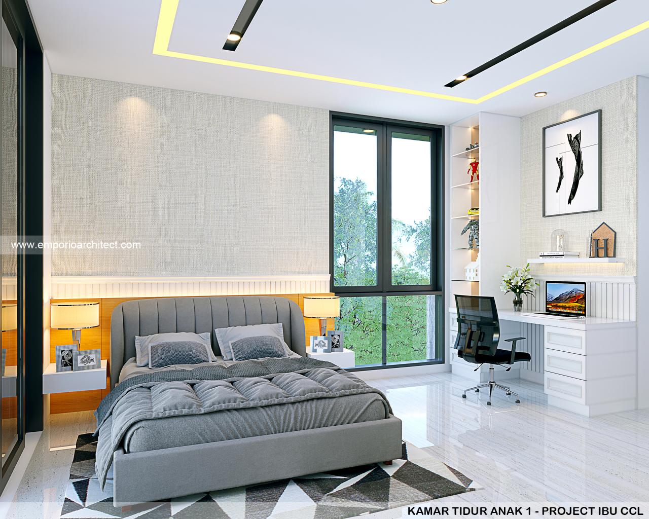 Mrs. CCL Modern House 2.5 Floors Design - Tangerang 22204 - Interior Design