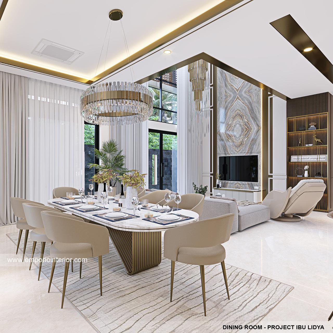 Mrs. LDY 1356 Modern House 2.5 Floors Design - Jakarta 35058 - Dining ...