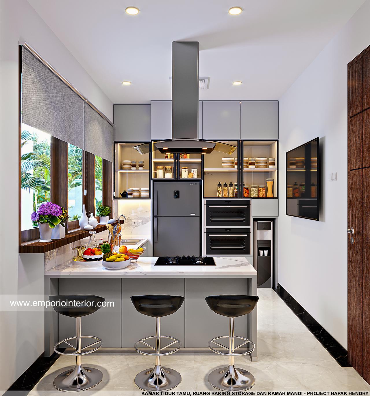 Mr. Hendry Modern House 2.5 Floors Design - Palembang 28209 - Interior ...