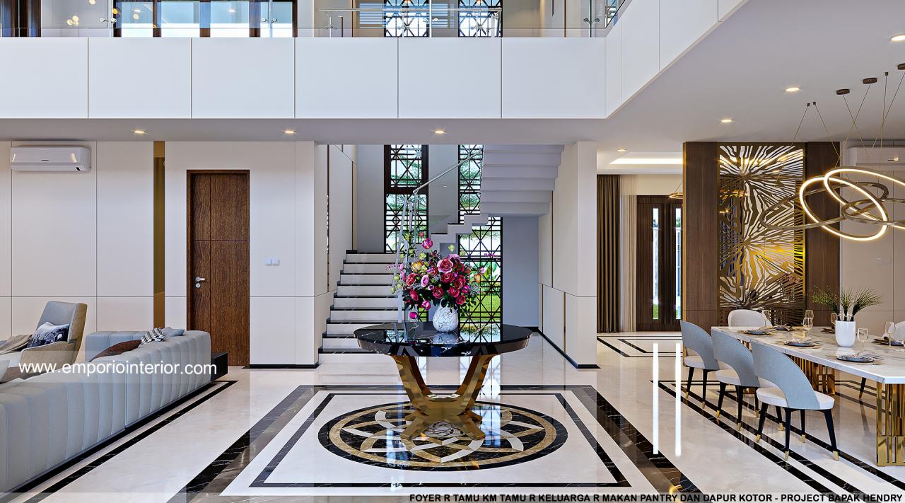 Mr. Hendry Modern House 2.5 Floors Design - Palembang 28193 - Interior ...
