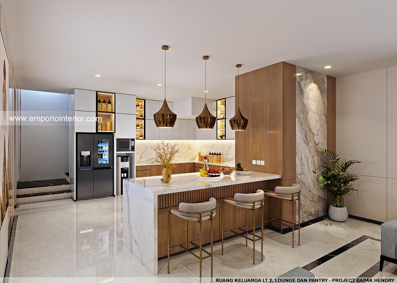 Mr. Hendry Modern House 2.5 Floors Design - Palembang 28238 - Interior ...