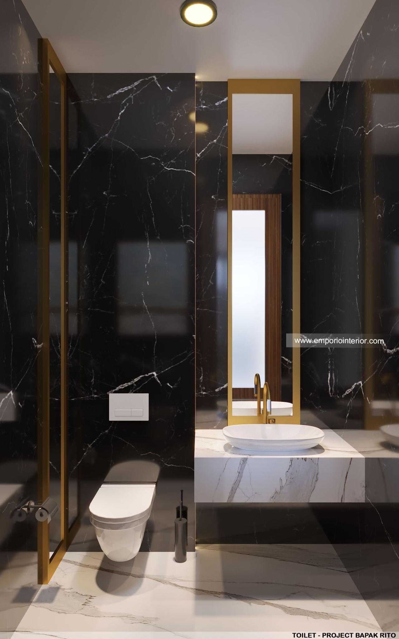 Desain Toilet Rumah Modern 3 Lantai Bapak Rito di NTT (Nusa Tenggara ...
