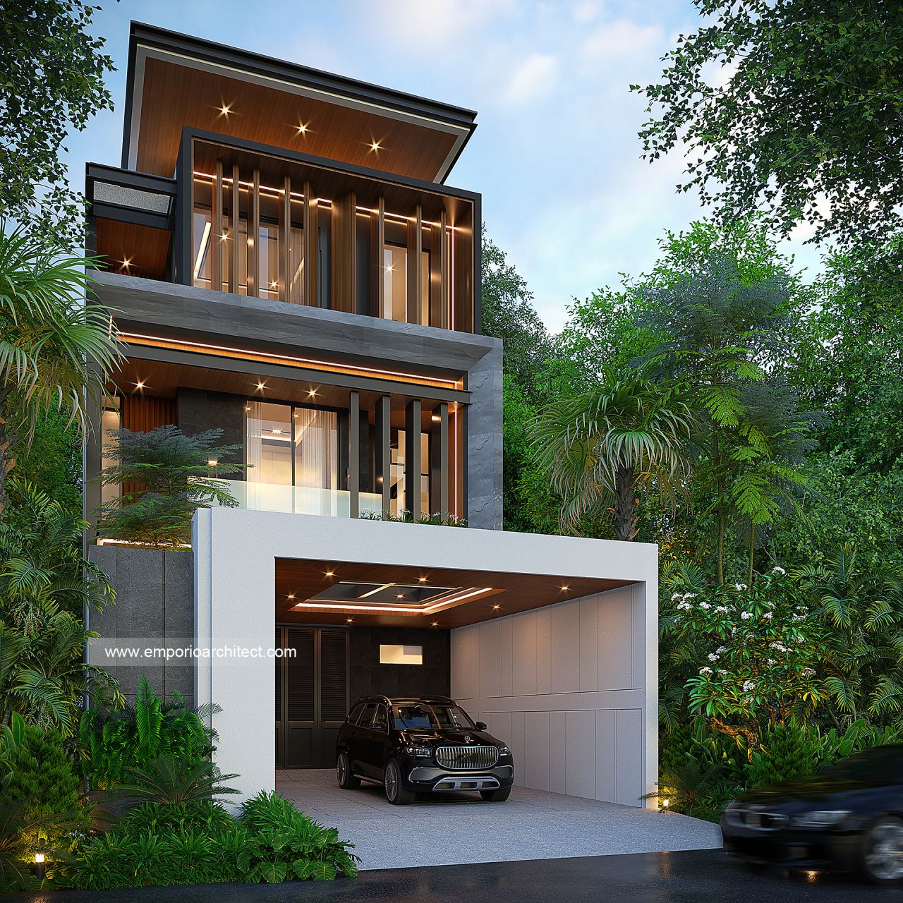 Mrs. EA Modern House 3 Floors Design - Semarang 46981 - 3 Floors House ...