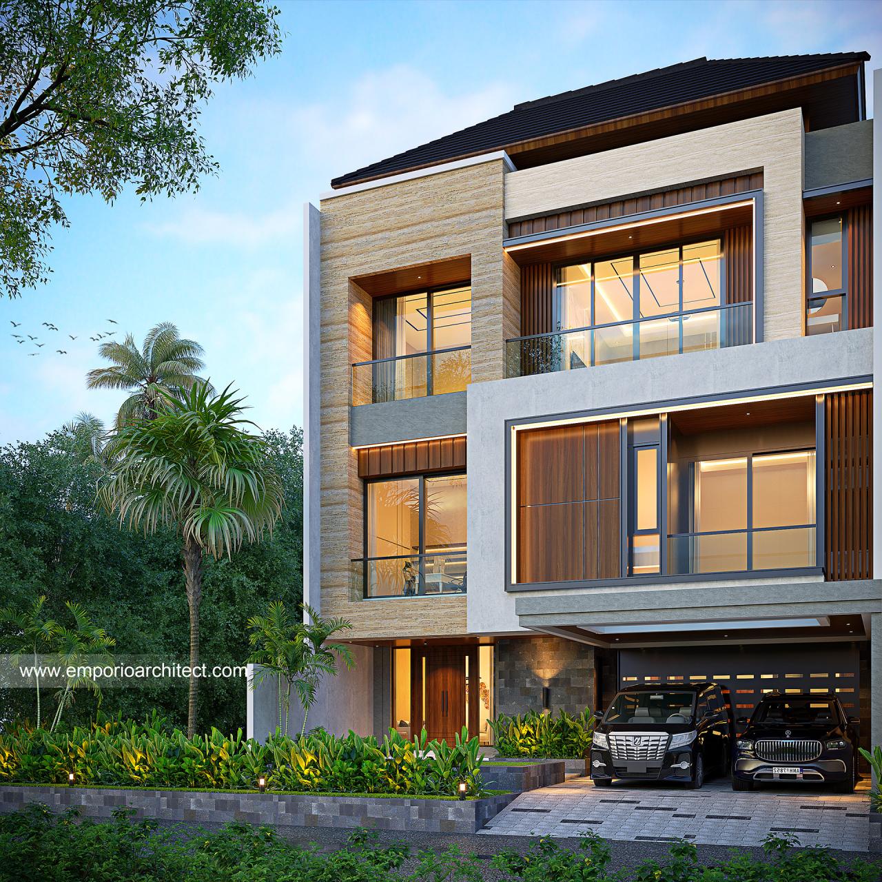 Mr. AGS 1528 Modern House 3 Floors Design - Jakarta