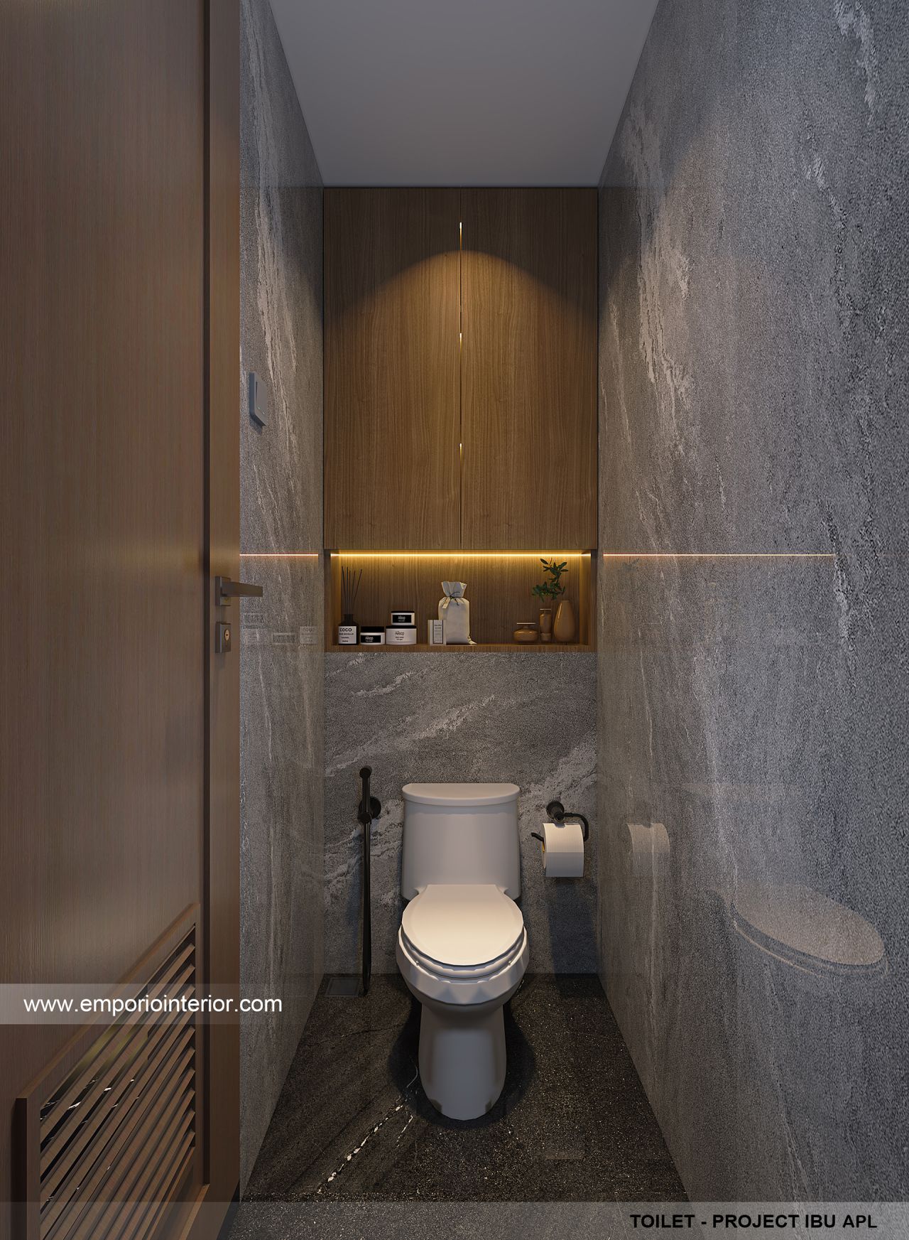 Desain Toilet Rumah Modern 3 Lantai Ibu APL di Jakarta Timur 47102 ...