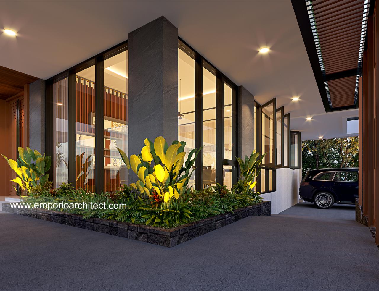 #exteriordesign - Mrs. LVA Modern House 3 Floors Design - Alam Sutera ...