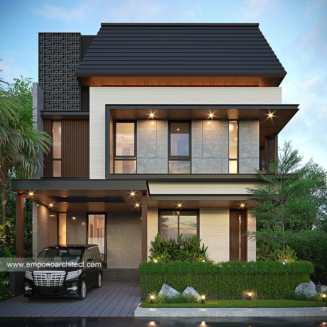 Mrs. MNH 1690 Modern House 3 Floors Design - BSD, Tangerang Selatan ...