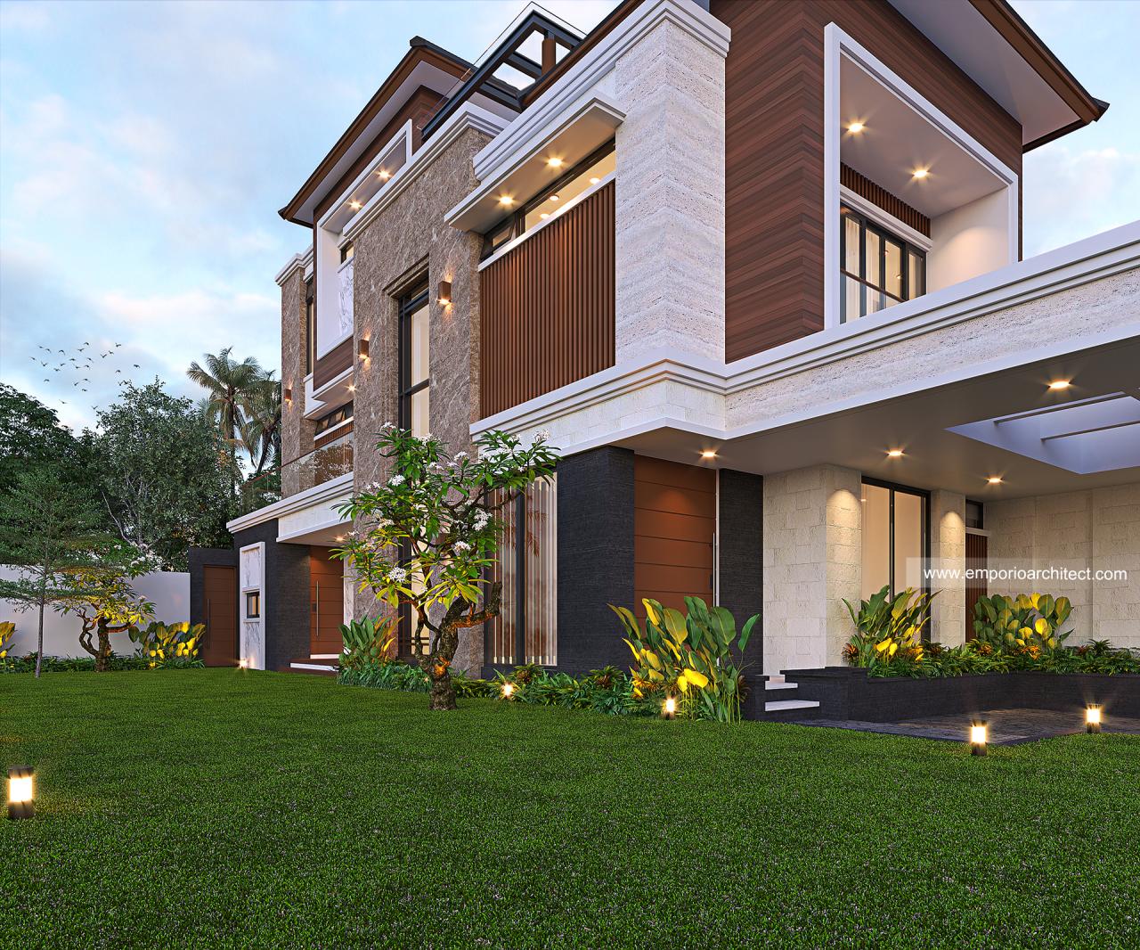 Mr. Axel Modern House 3 Floors Design - Palembang 21775 - Facade Design