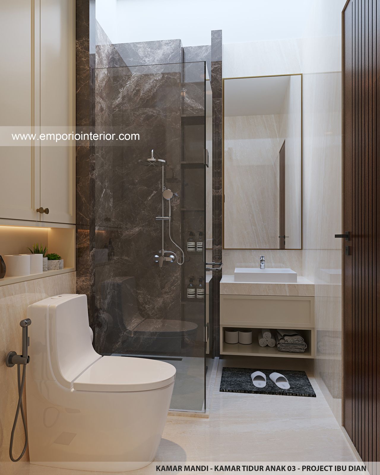 Mrs. DNA 2045 Modern House 3 Floors Design - Jakarta 35454 - Bathroom ...