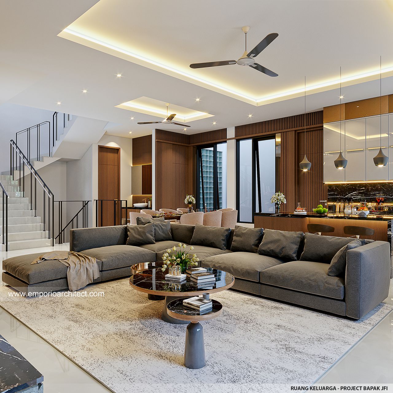 Mr. JFI Modern House 3 Floors Design - Jakarta Selatan 43707 - Interior ...