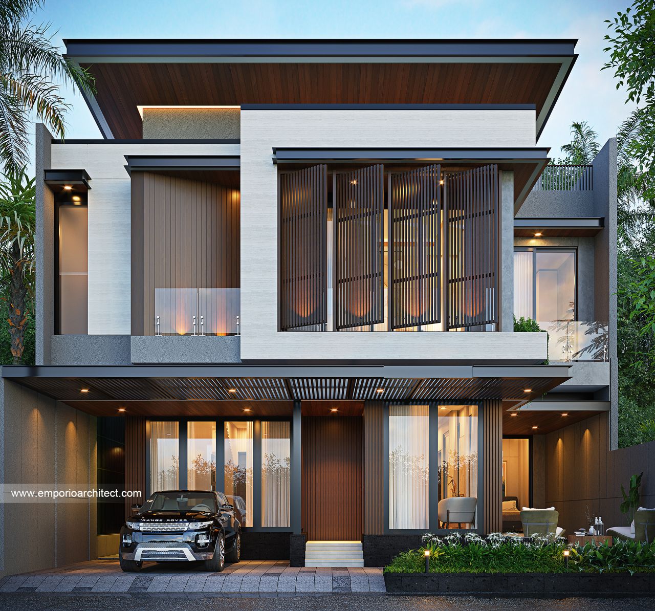 Desain Tampak Depan 3 Rumah Modern 3 Lantai Bapak RSD di Bekasi 45226 ...