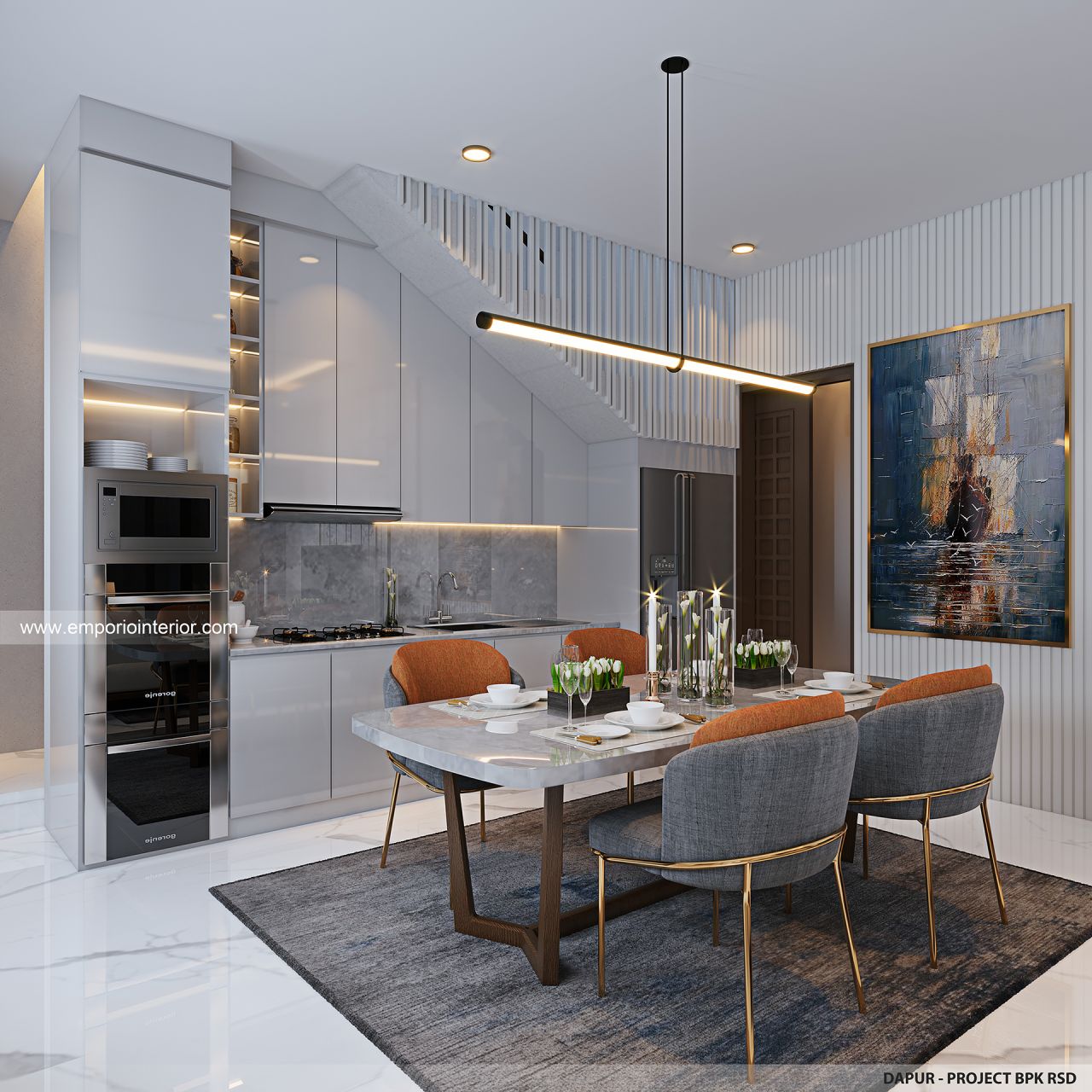 Mr. RSD Modern House 3 Floors Design - Bekasi 45231 - Interior Design