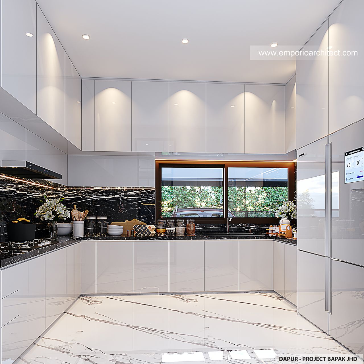 Mr. JHD 1875 Modern House 3 Floors Design - Balikpapan 41080 - Kitchen ...
