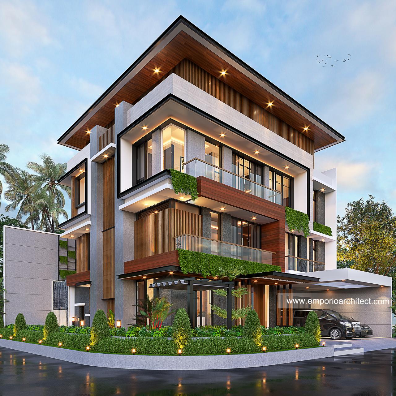 Mr. Leo Modern House 3 Floors Design - Jakarta Utara 17315 - Modern ...